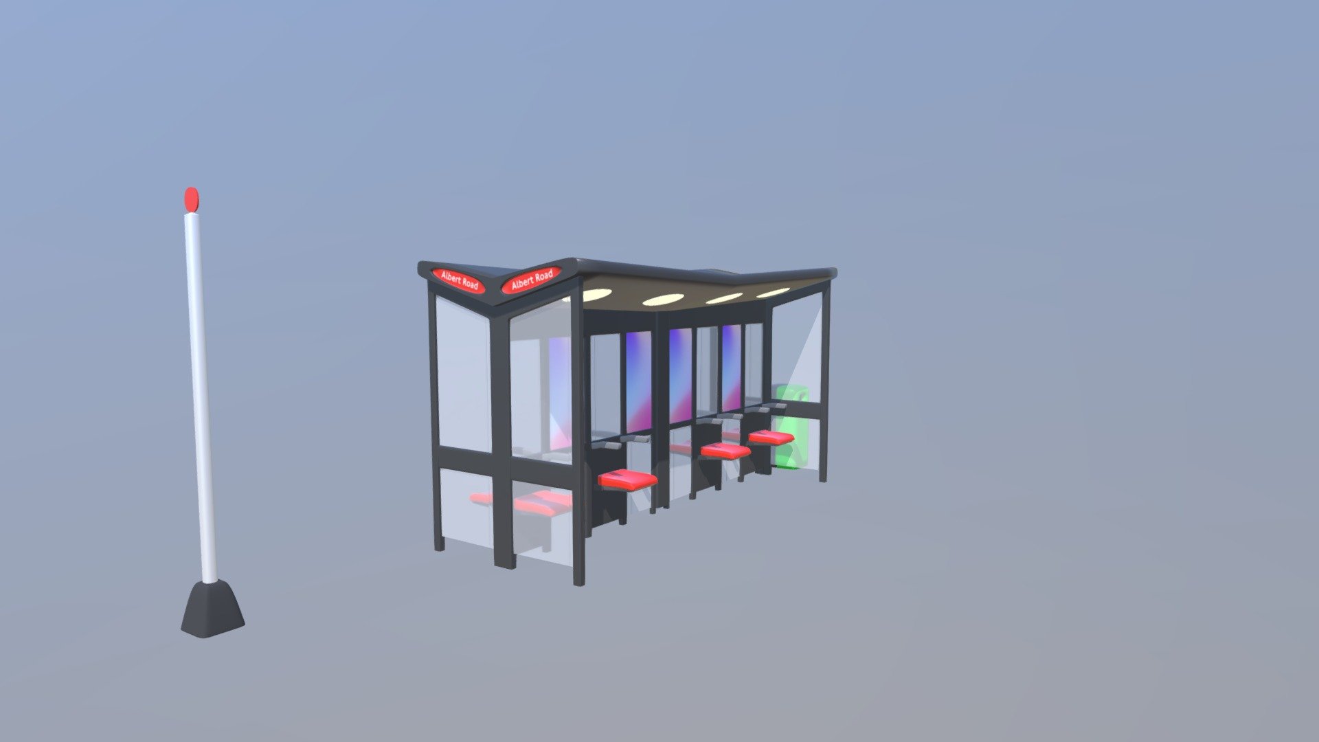 London Bus Stop design Toby - Download Free 3D model by tobylisle ...