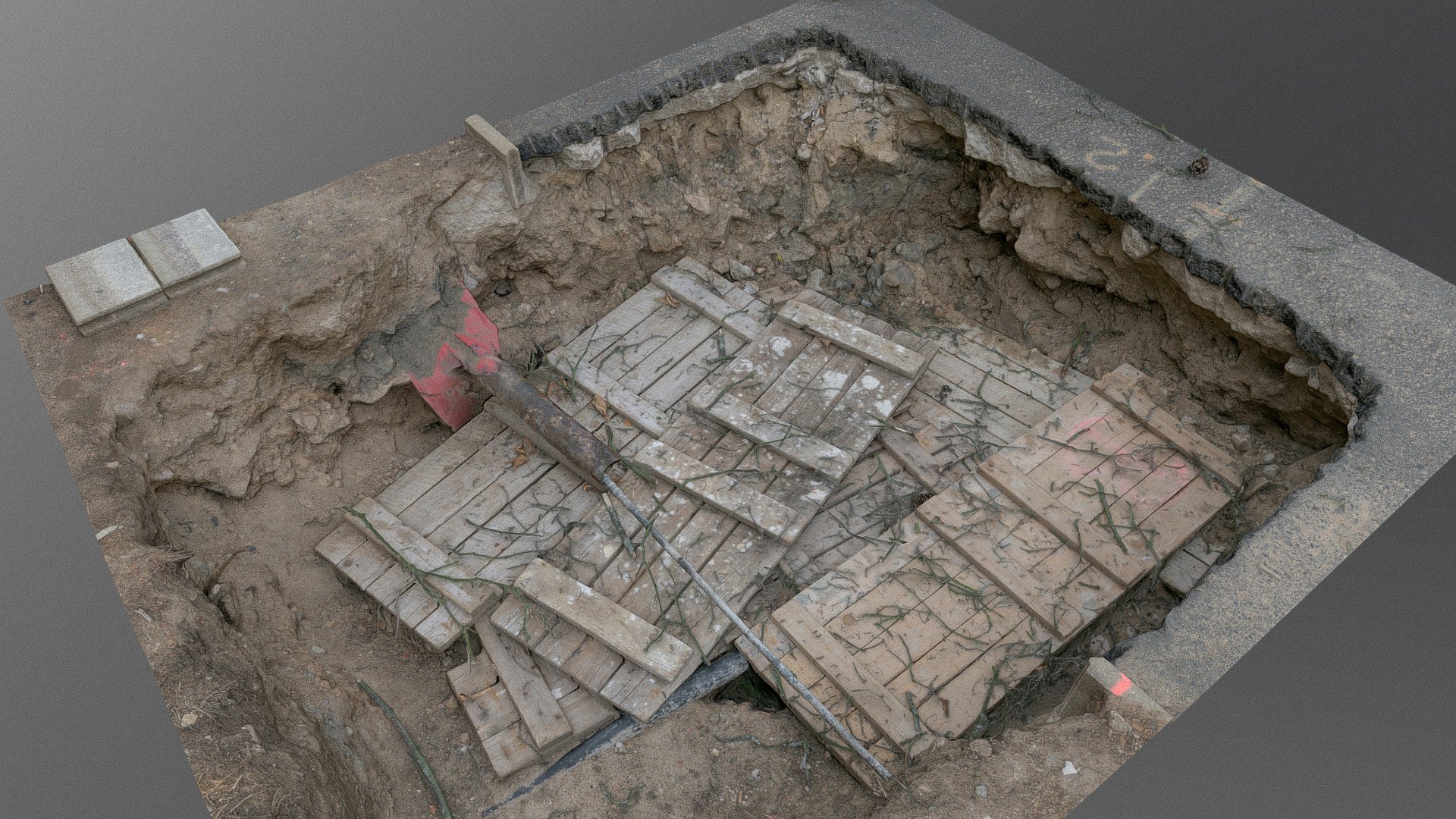 Covered dig site - Buy Royalty Free 3D model by matousekfoto [6b0fb11 ...