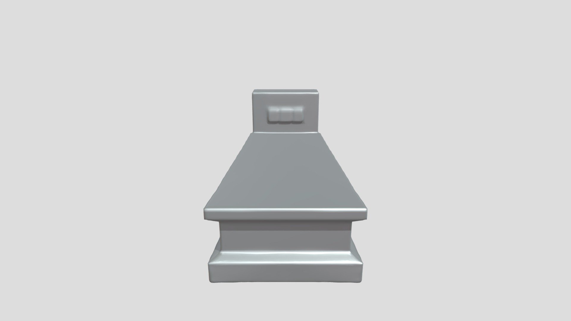 a rectangular stone structure - 3D model by test.raindropsinfotech ...