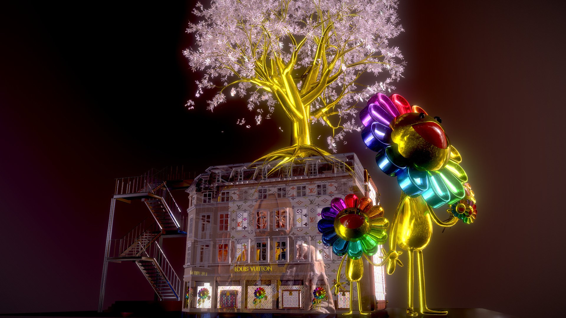Mu(rak)ami space - 3D model by Roberto Domínguez (@vmmaniac) [6b194c6 ...