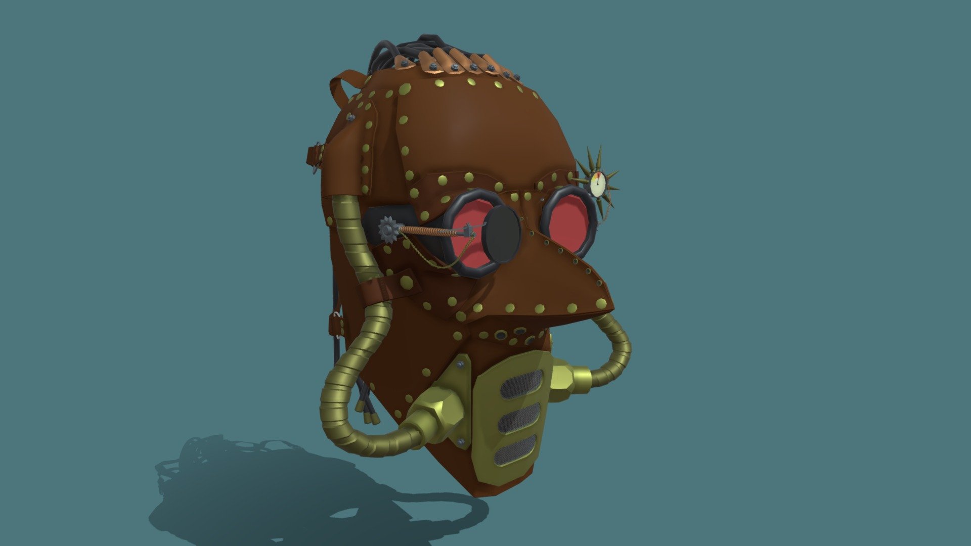 Steampunk Mask - 3D model by RomanSharingan [6b1e6d7] - Sketchfab