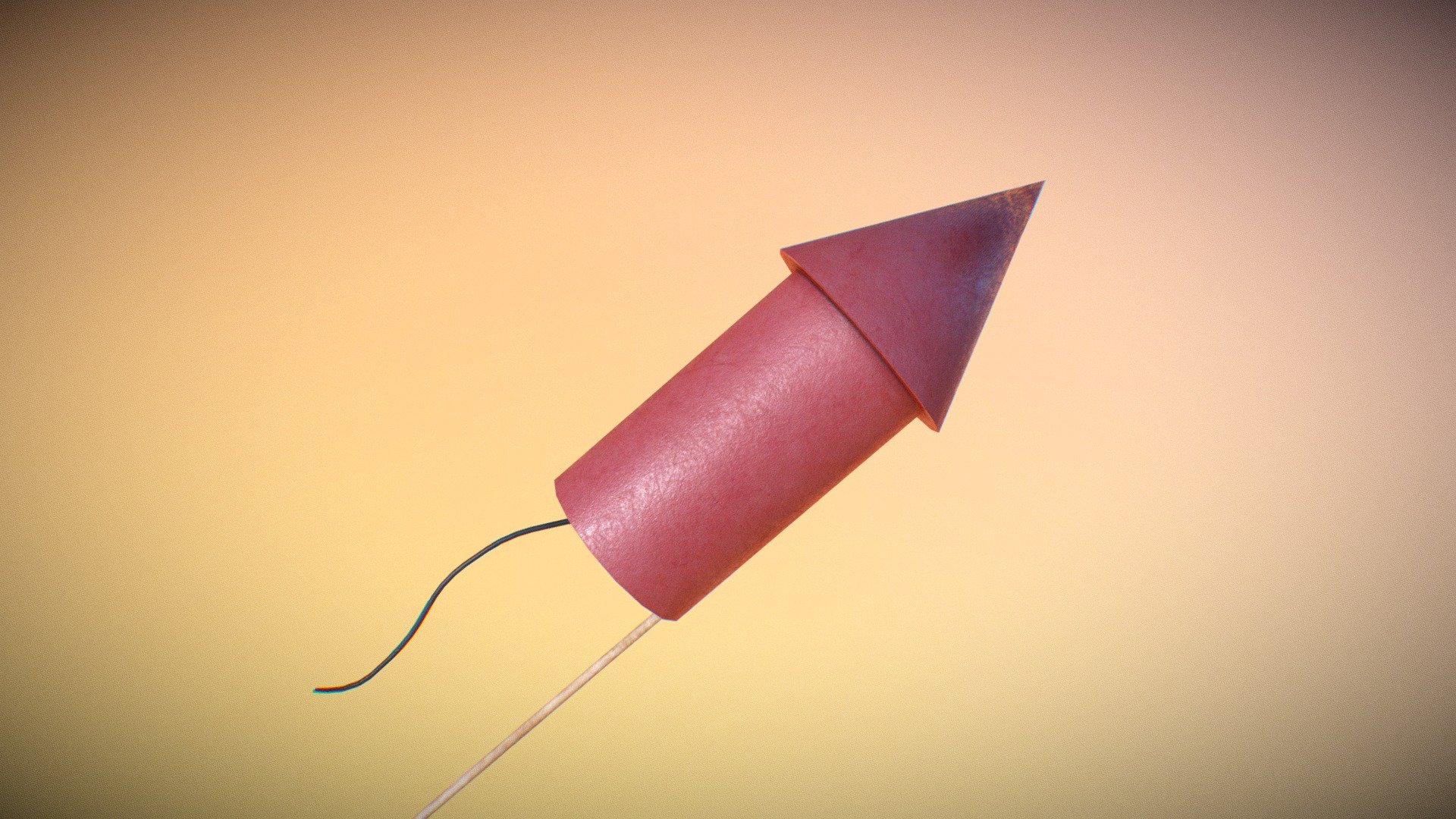 Fireworks Rocket - Download Free 3D model by 3000volt [6b1eb78] - Sketchfab