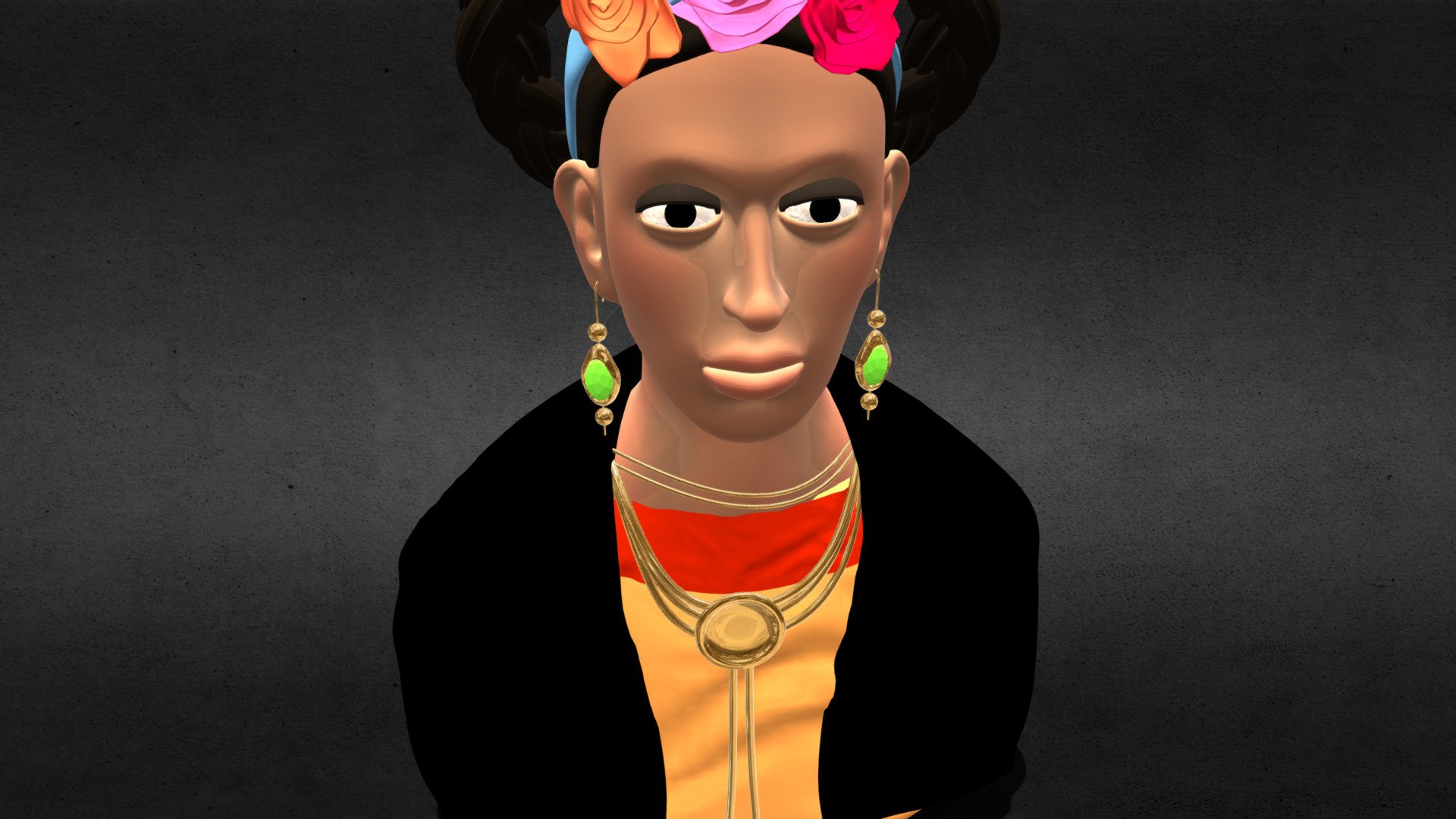 Frida Kahlo - Download Free 3D model by CAMENACHERO [6b1ef23] - Sketchfab