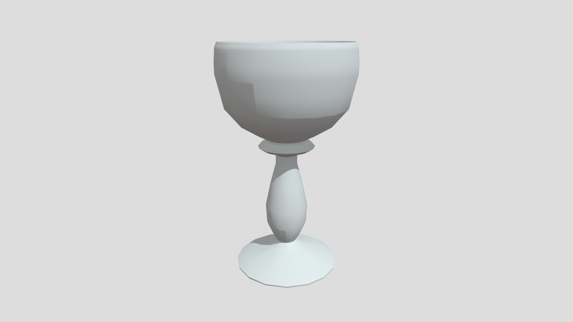 Goblet Low Poly - 3D model by ceoglesby [6b1fbcd] - Sketchfab