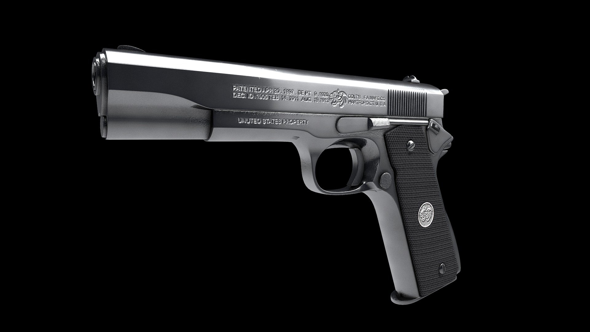 Colt M1911 - Download Free 3D model by b0ho [6b20f04] - Sketchfab