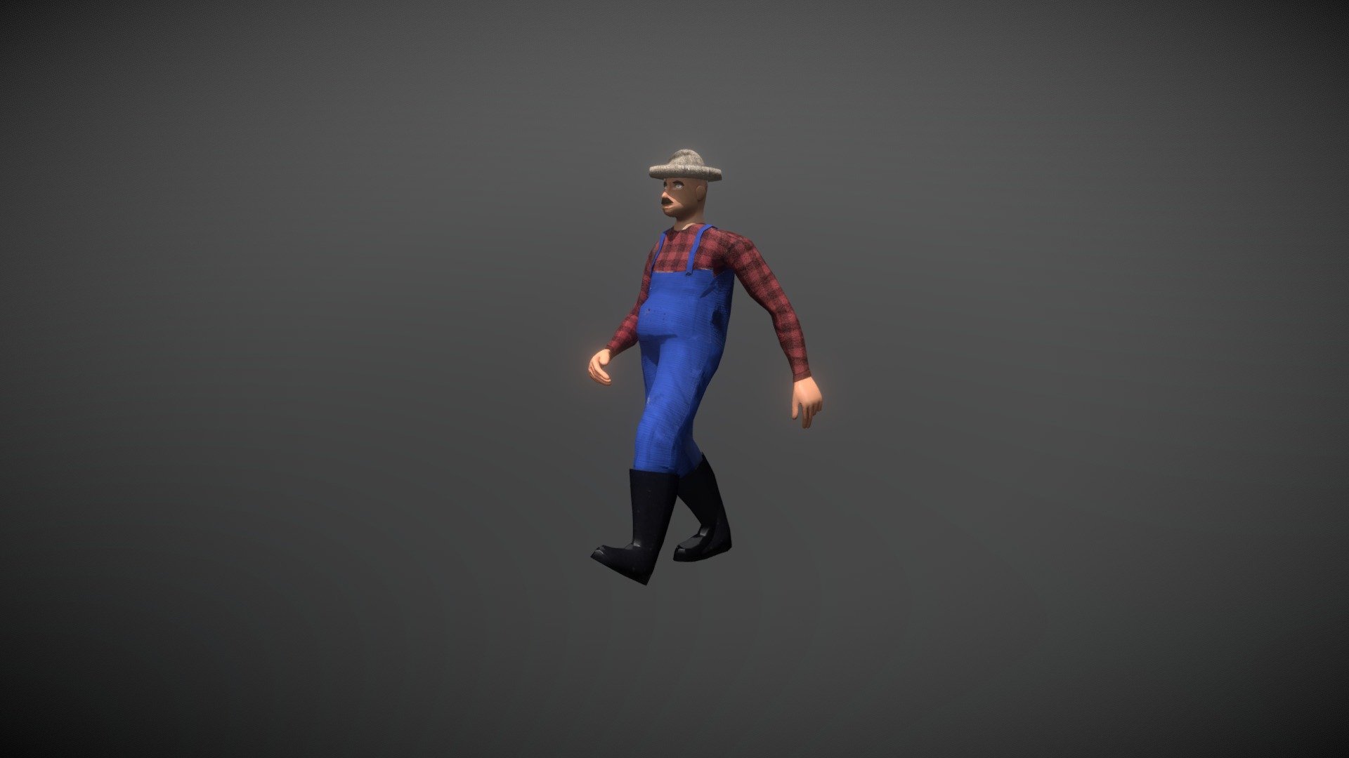 farmer animation - Download Free 3D model by kyebaker [6b21d1f] - Sketchfab