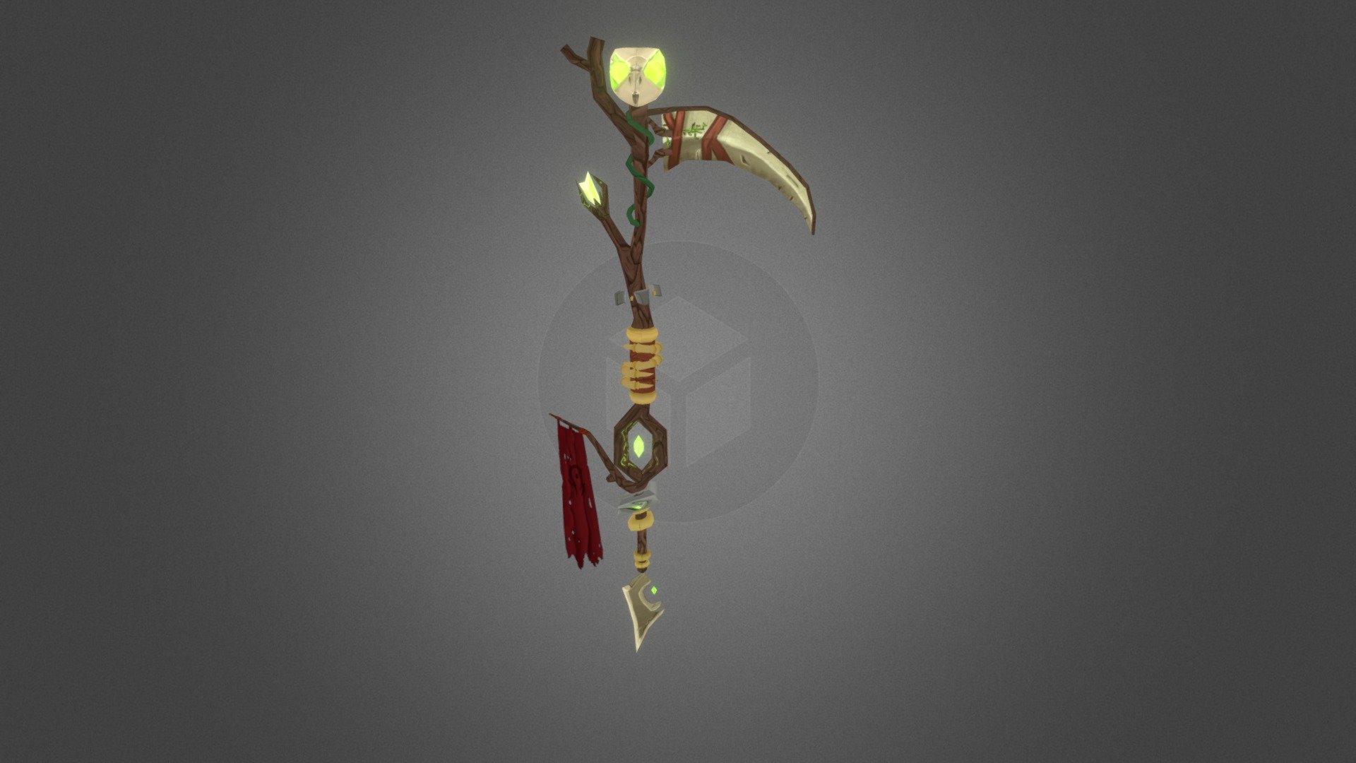Game Art- Fantasy Weapon - 3D model by DenisU [6b22456] - Sketchfab