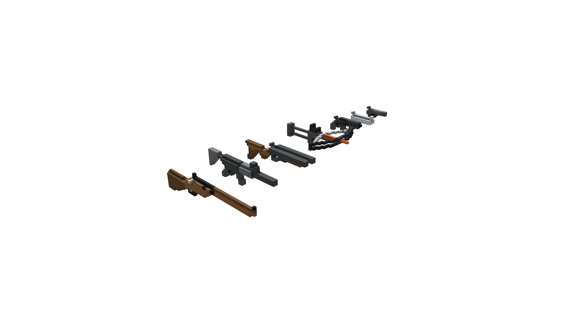 Voxel Weapon Pack - Download Free 3D model by Daniel Darko ...