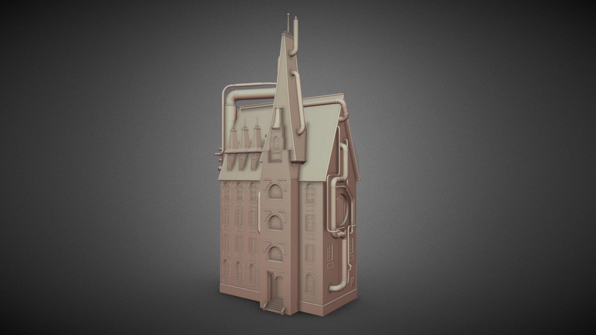 artistic building - 3D model by mohamedhussien [6b248c1] - Sketchfab