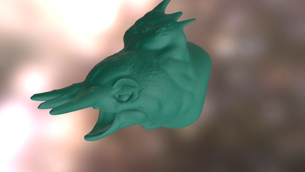 Cornu Saurus (head) - 3D model by SpaceGolby [6b27633] - Sketchfab
