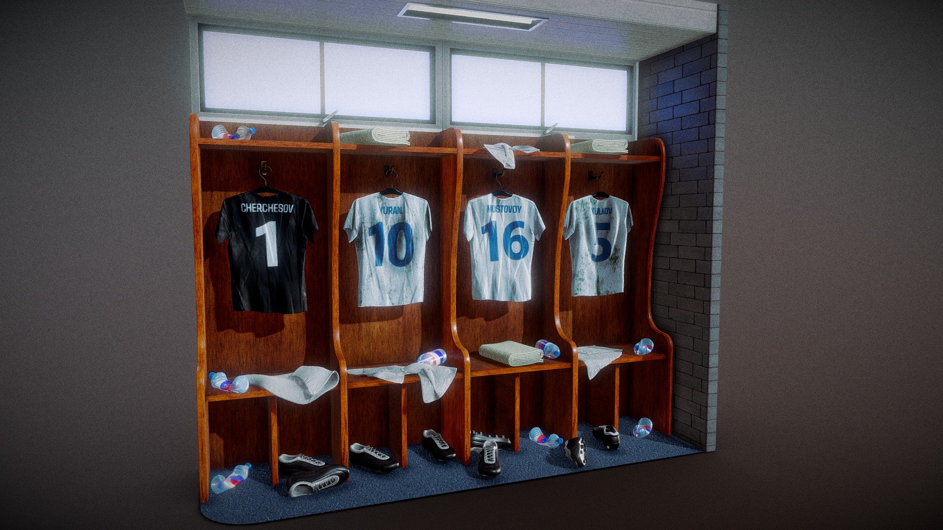 locker room - 3D model by Korneev Nikita Kirillovich (@nikitakorneev89 ...