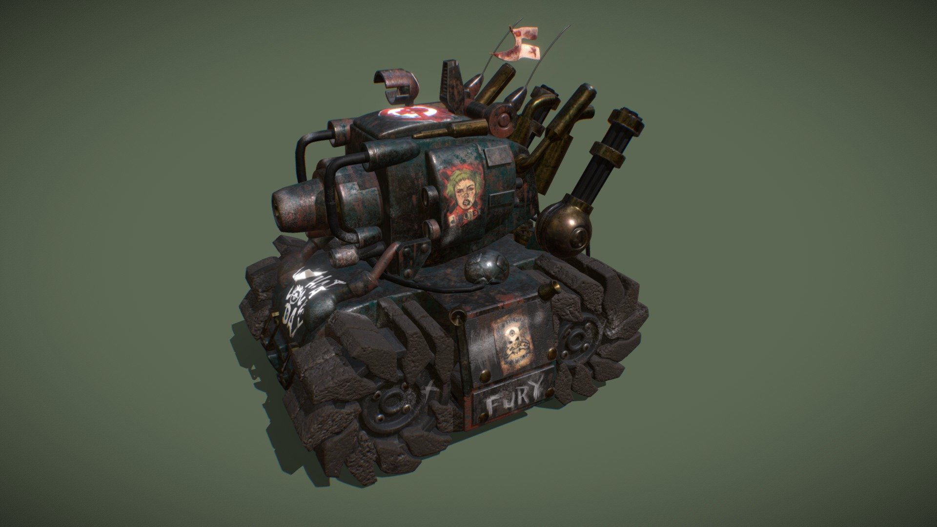 Customized Metal Slug Tank - 3D model by Virginia Vidonis ...