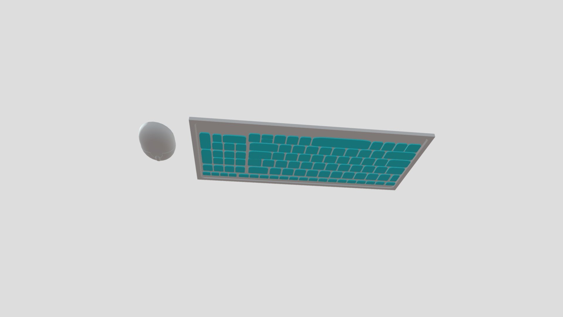 keyboard and mouse - 3D model by sharmaarke24 [6b28d54] - Sketchfab