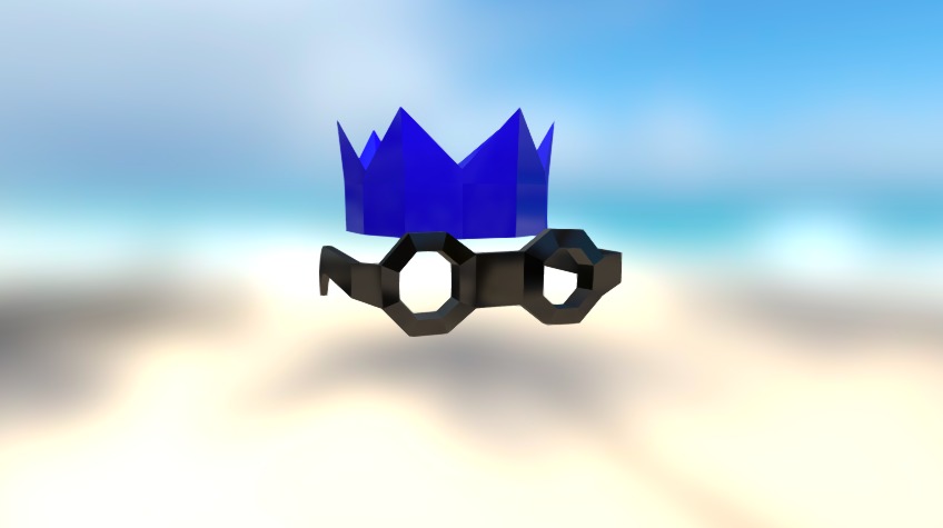 Blue Partyhat & Specs - 3D model by tvirus06 [6b2b19b] - Sketchfab