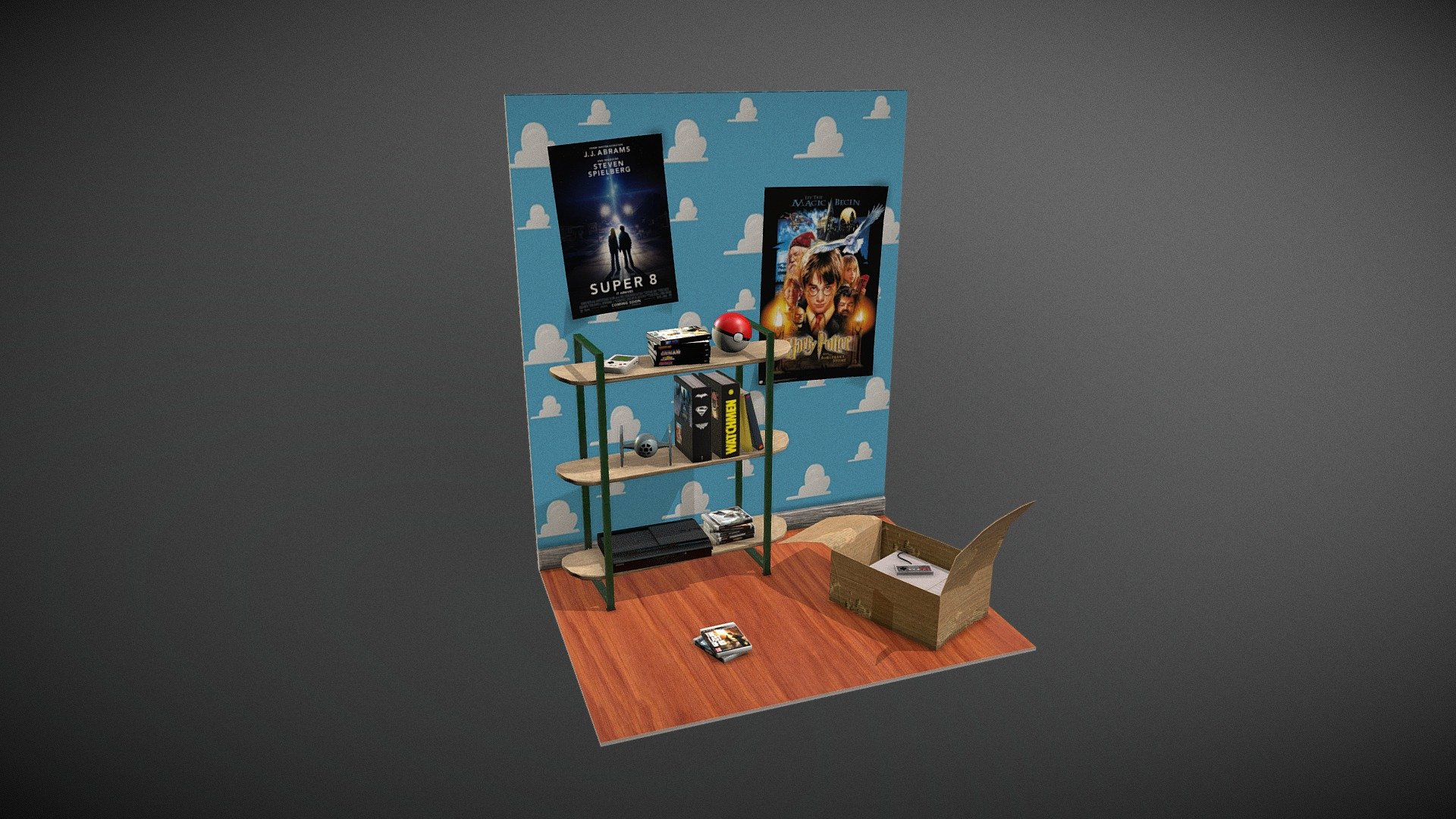 Small Scene - 3D model by oceanemarchand [6b2dd19] - Sketchfab