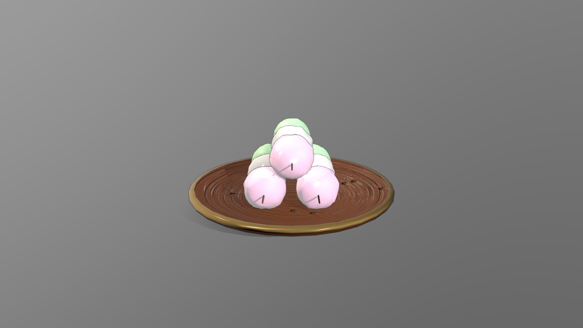 Three-color dumpling - Download Free 3D model by BuuMya [6b3106a ...