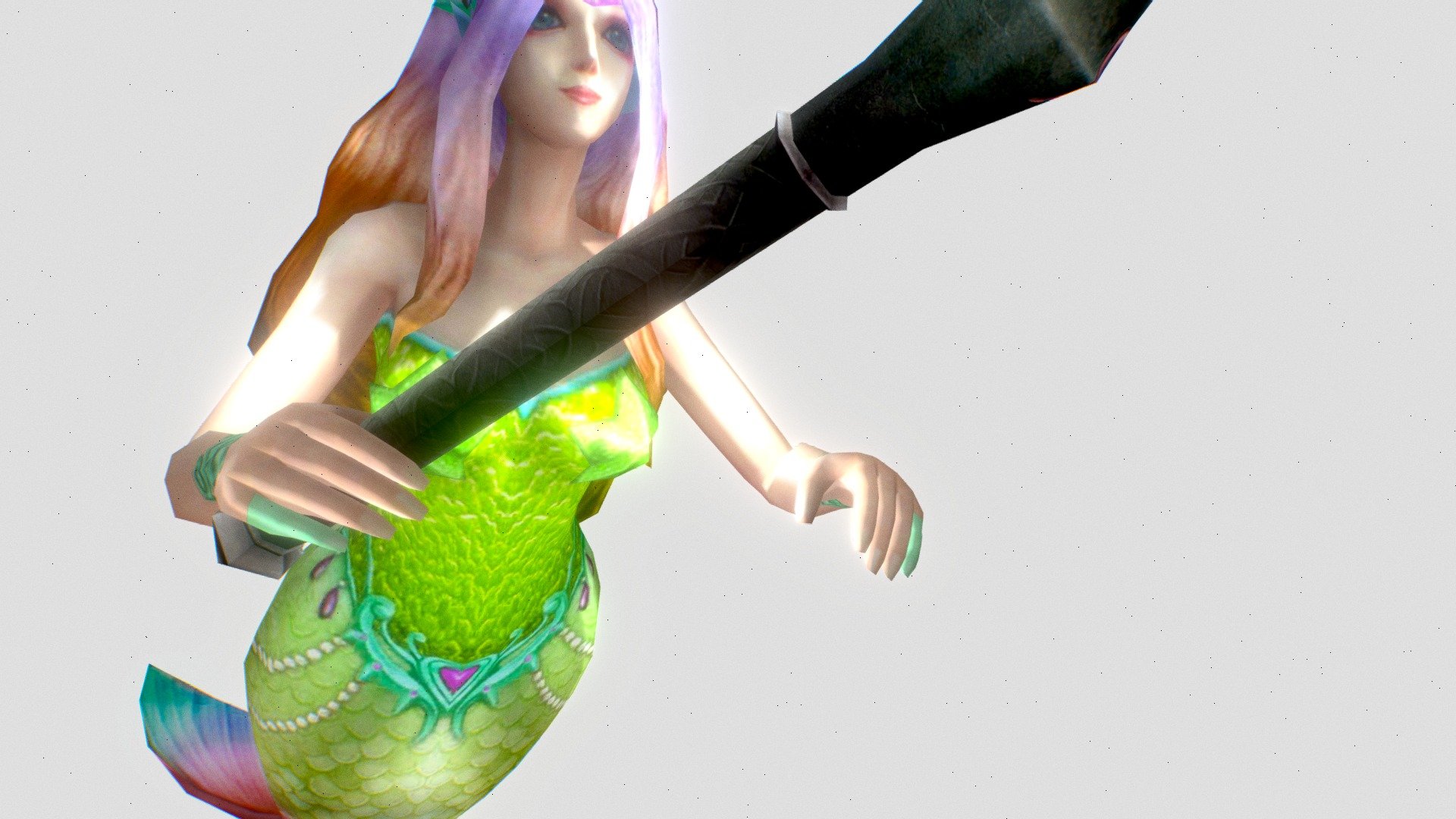 Mermaid - 3D model by vanessacampbell701 [6b31f73] - Sketchfab