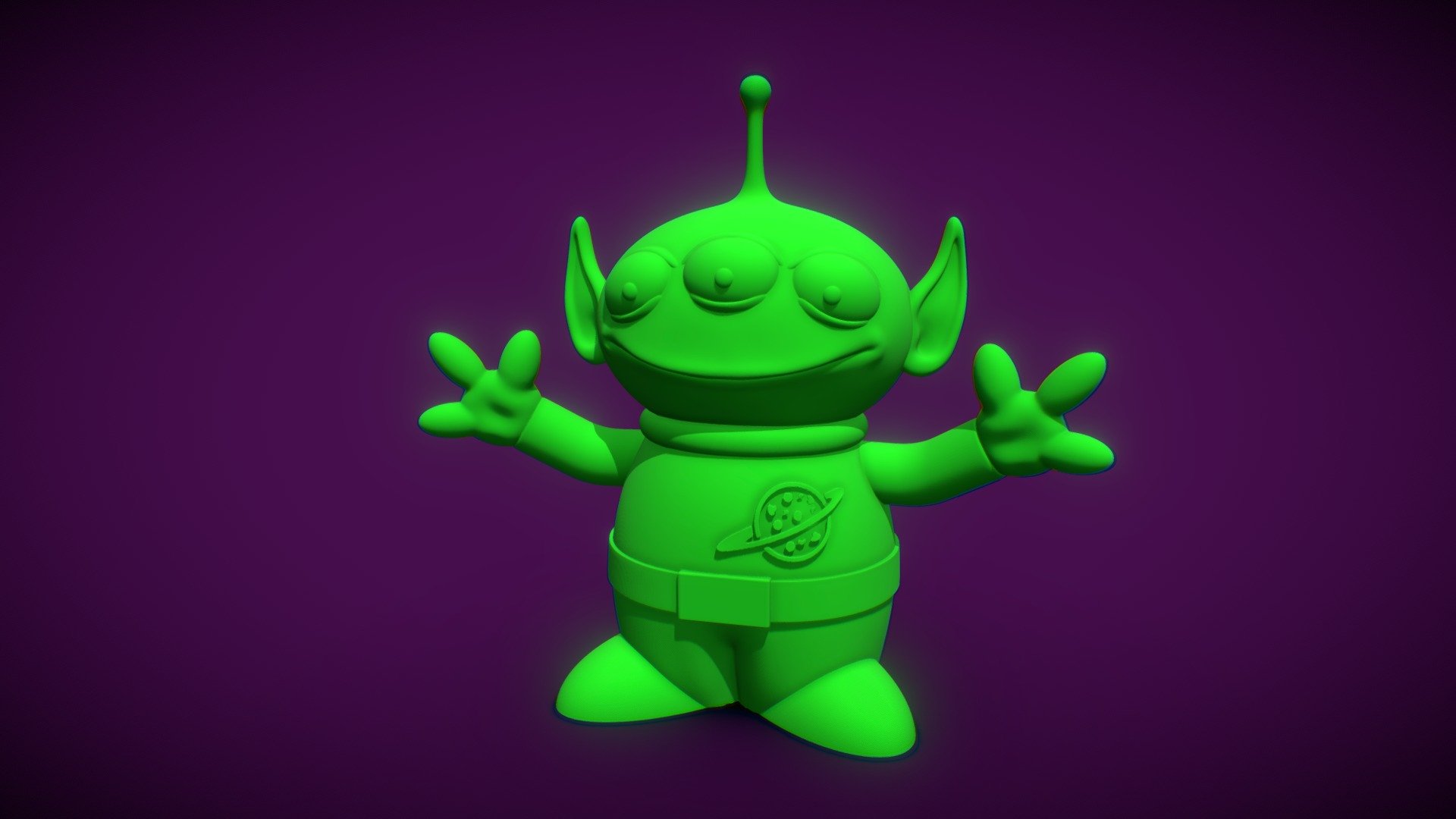 Alien Toy Story High Poly - Download Free 3D model by Allen (@Allen ...