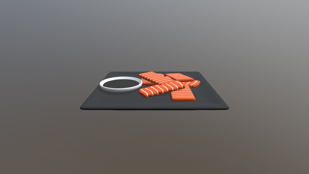Salmon Sashimi - 3D model by banism24 [6b33a59] - Sketchfab