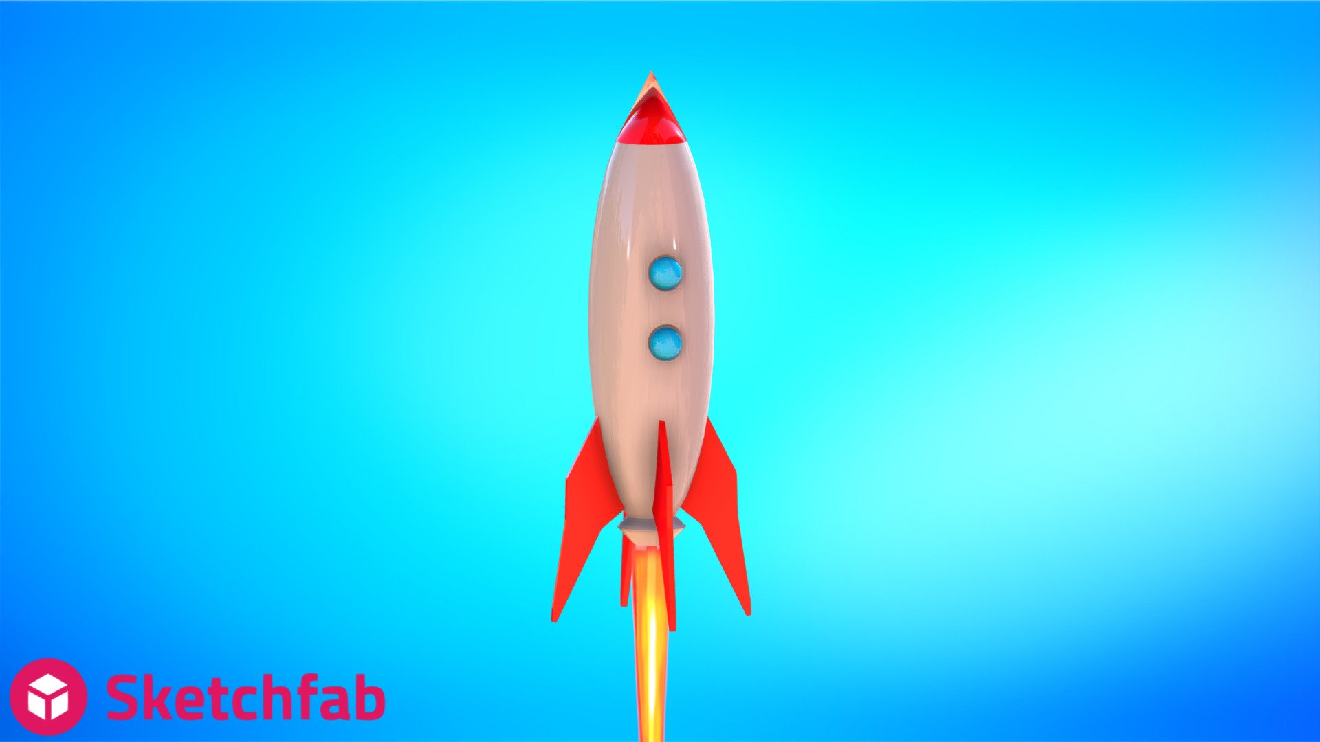 Stylized Space Rocket - Buy Royalty Free 3D model by Sam3D ...
