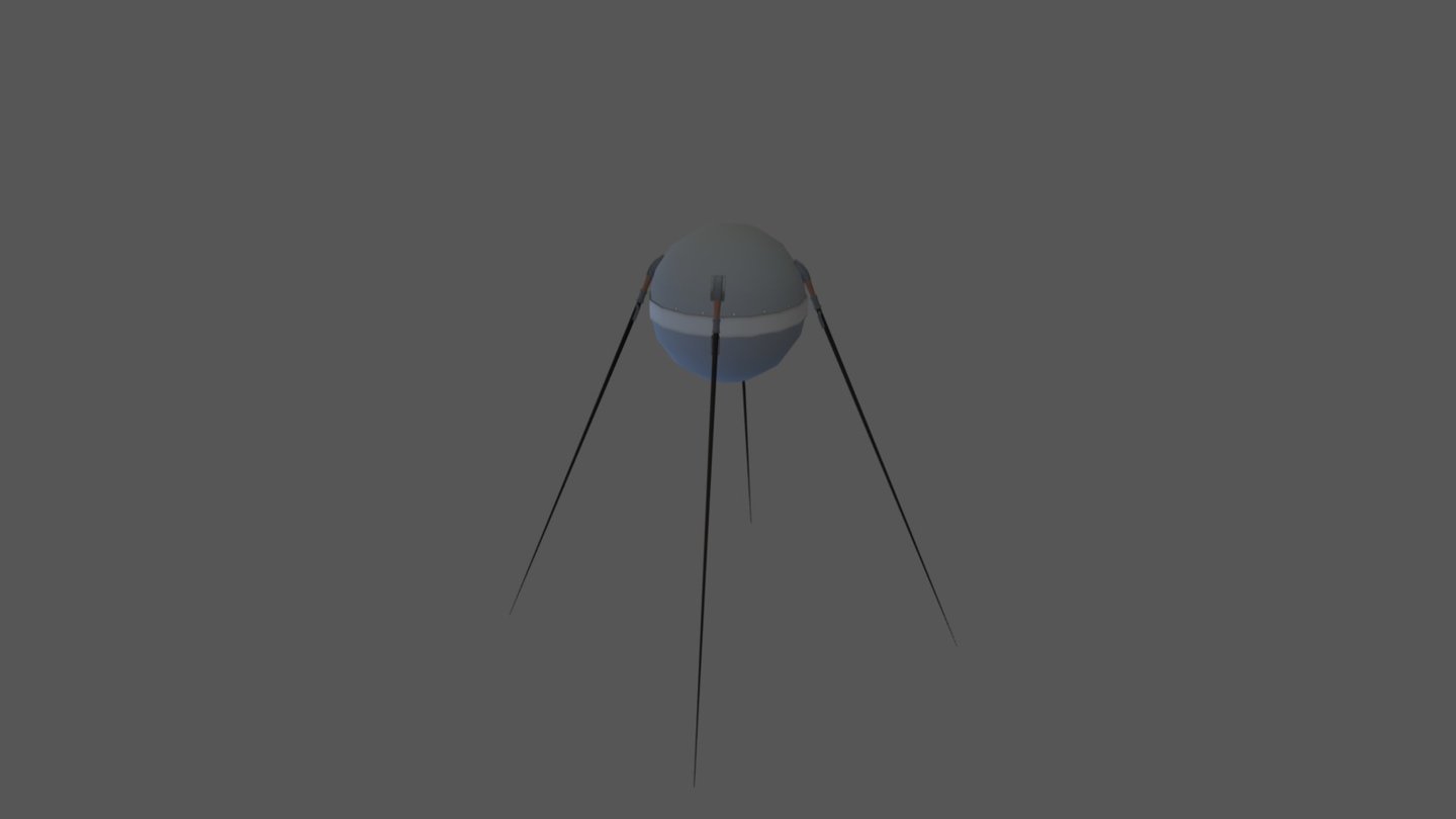 Spoutnik - 3D model by DragONSlide [6b37221] - Sketchfab