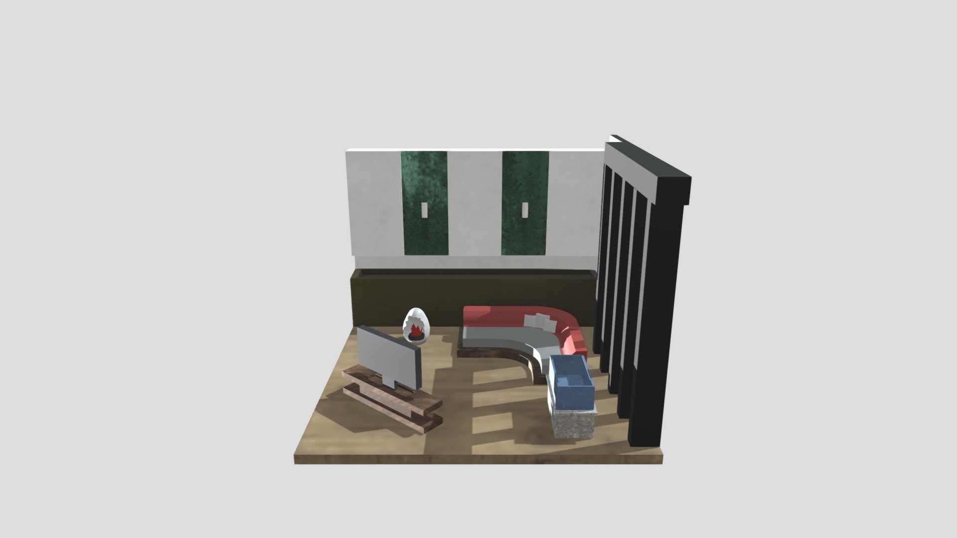 Backyard Room Corner - 3D model by Christine Wang (@ChristineW1 ...