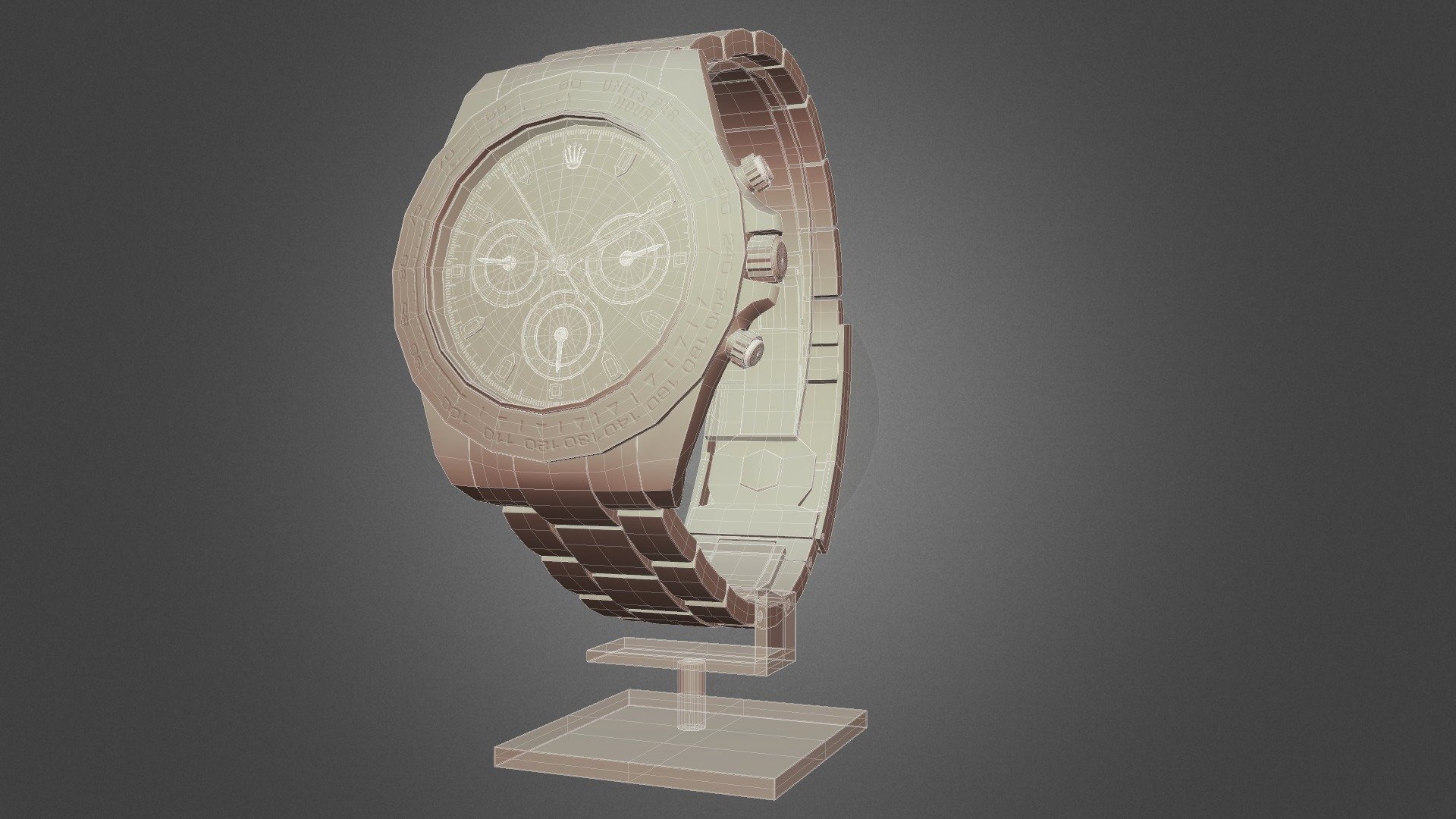 Watch Model With Stand 01 - Download Free 3D model by Kenetic Art ...