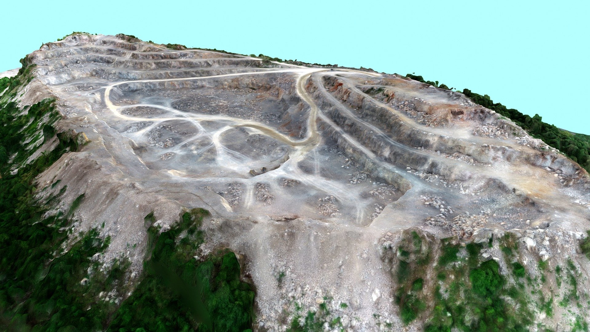 Top casting, a good quarrying method - 3D model by aec_mbi_thailand ...