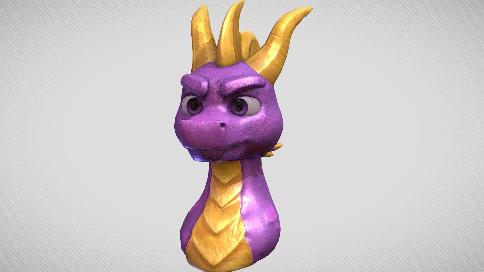 Spyro Bust - 3D model by JordanBrayne [6b3dae5] - Sketchfab