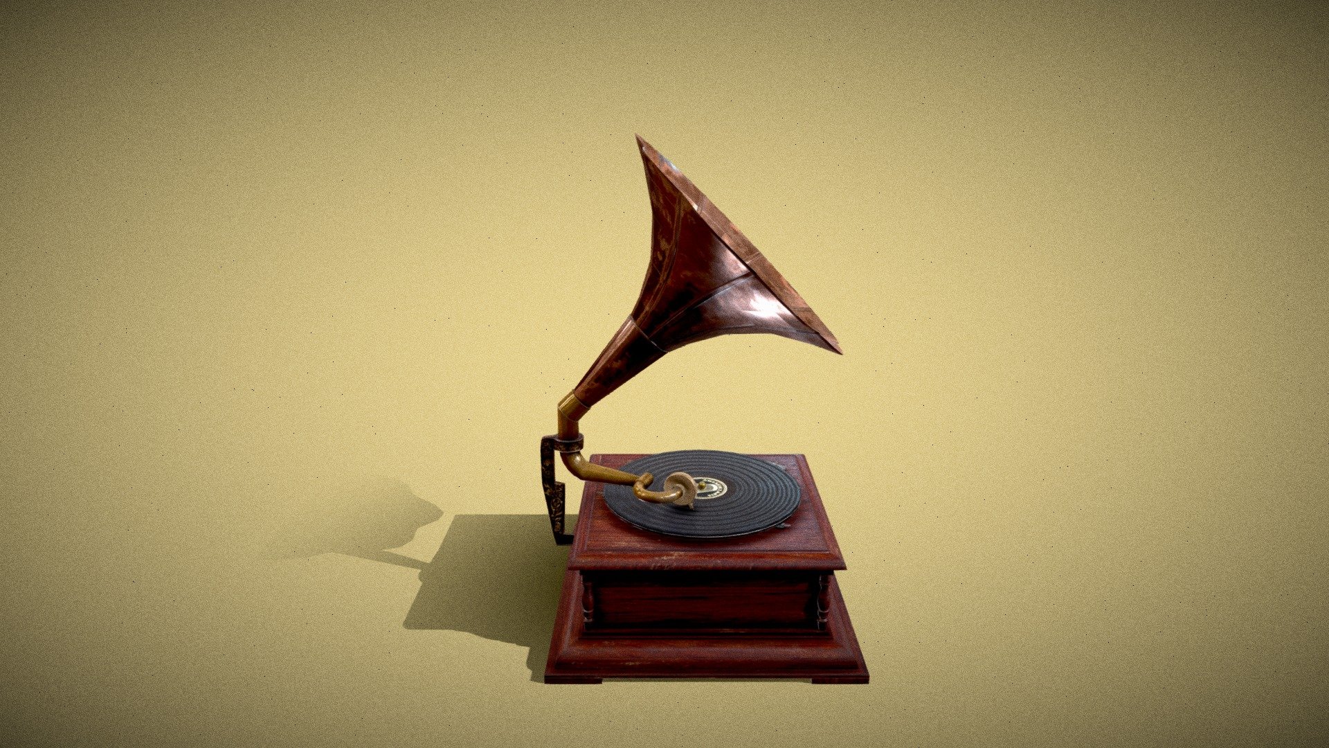 Gramophone - 3D model by Henry Vu (@03HenryV04) [6b40e5e] - Sketchfab