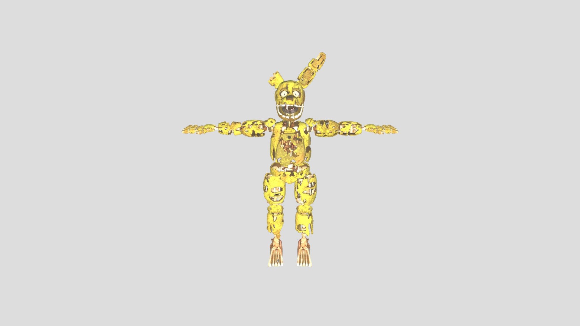 Springtrap - Download Free 3D model by treysmiles06 [6b4217b] - Sketchfab