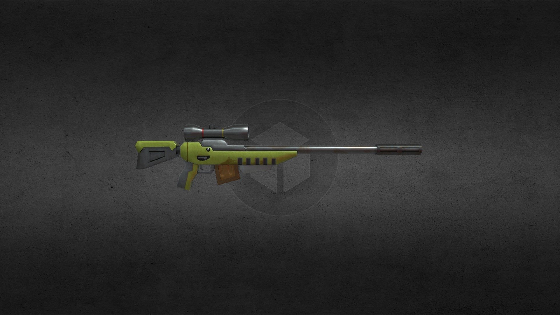 Cyber Sniper Riffle - 3D model by t.flores [6b4259d] - Sketchfab