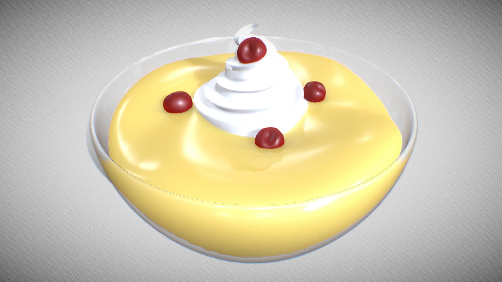 Bananen Pudding / Banana-pudding [FREE] - Download Free 3D model by ...