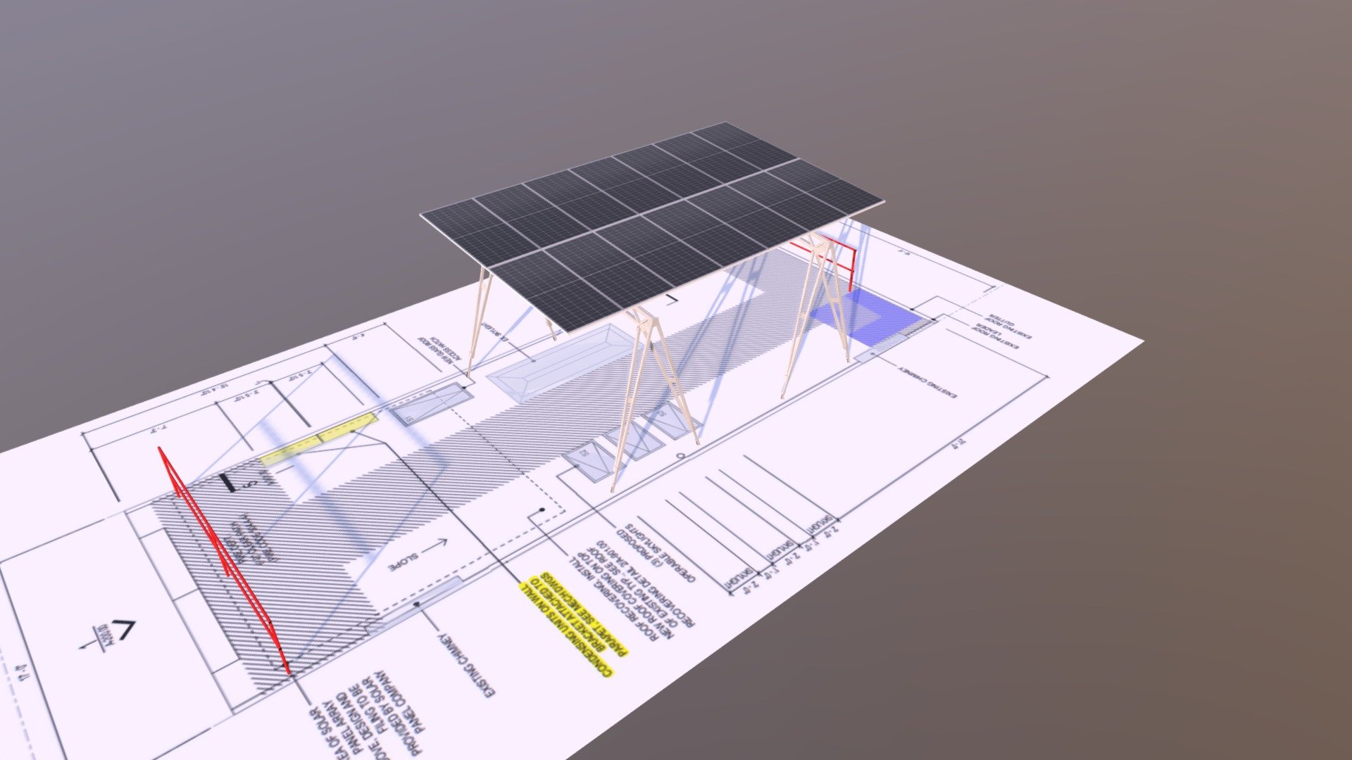 544 W 142nd St 72 Cell Canopy - 3D model by brooklynsolarworks [6b42a79 ...
