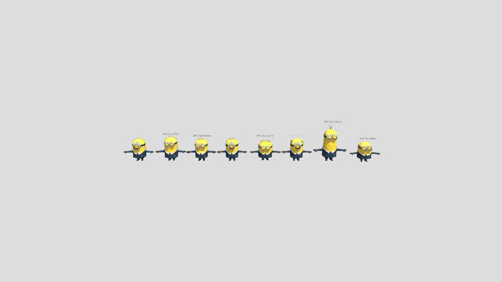Minions 3D models - Sketchfab
