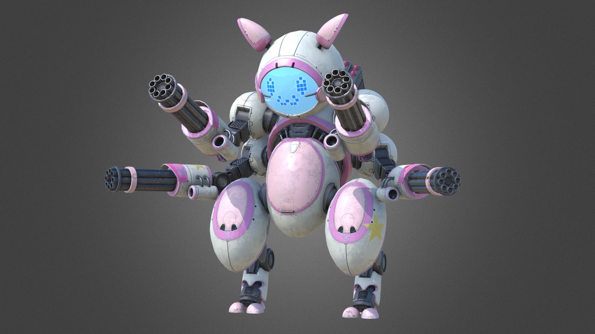 K-1TTY - 3D model by Angel (@angiel67) [6b43535] - Sketchfab