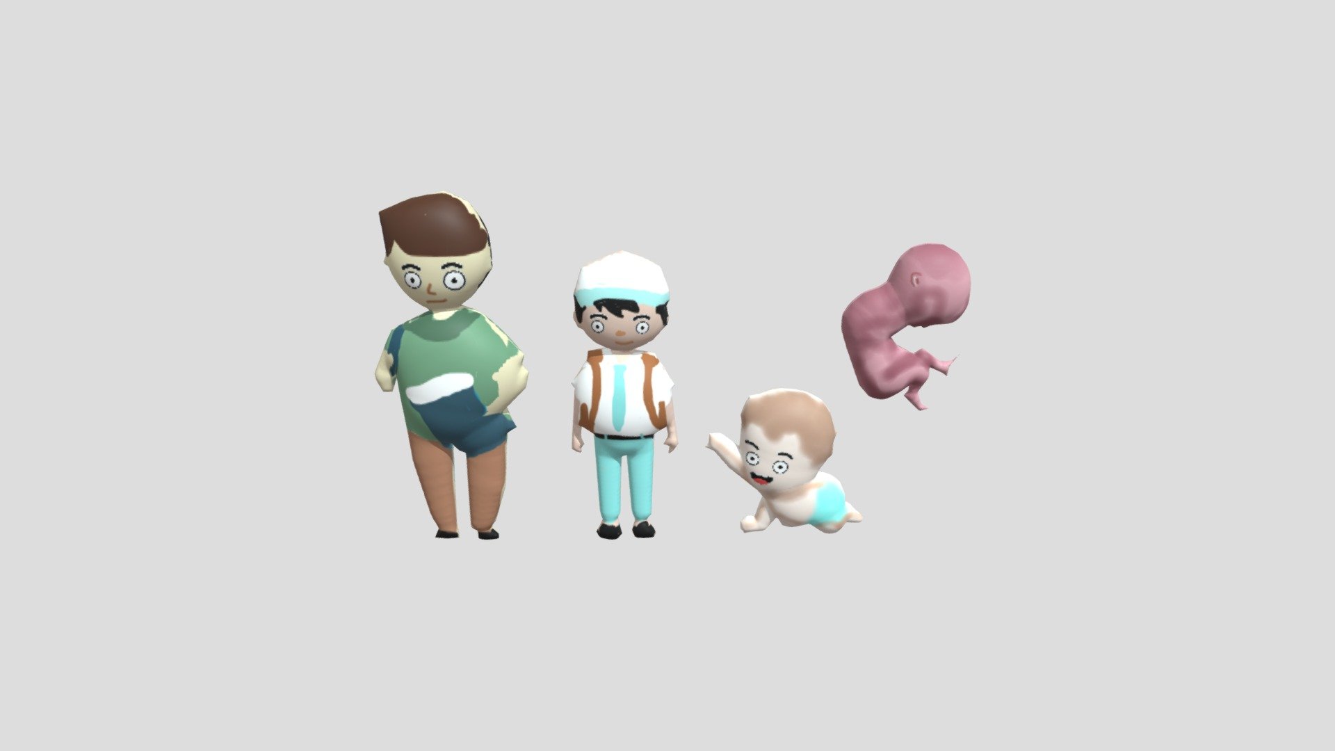 TAHAPAN MANUSIA - 3D model by padidinnasrudin [6b44494] - Sketchfab