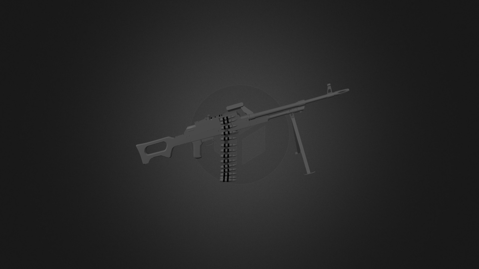 PKM Machinegun - 3D model by KingDoom25 [6b44d71] - Sketchfab