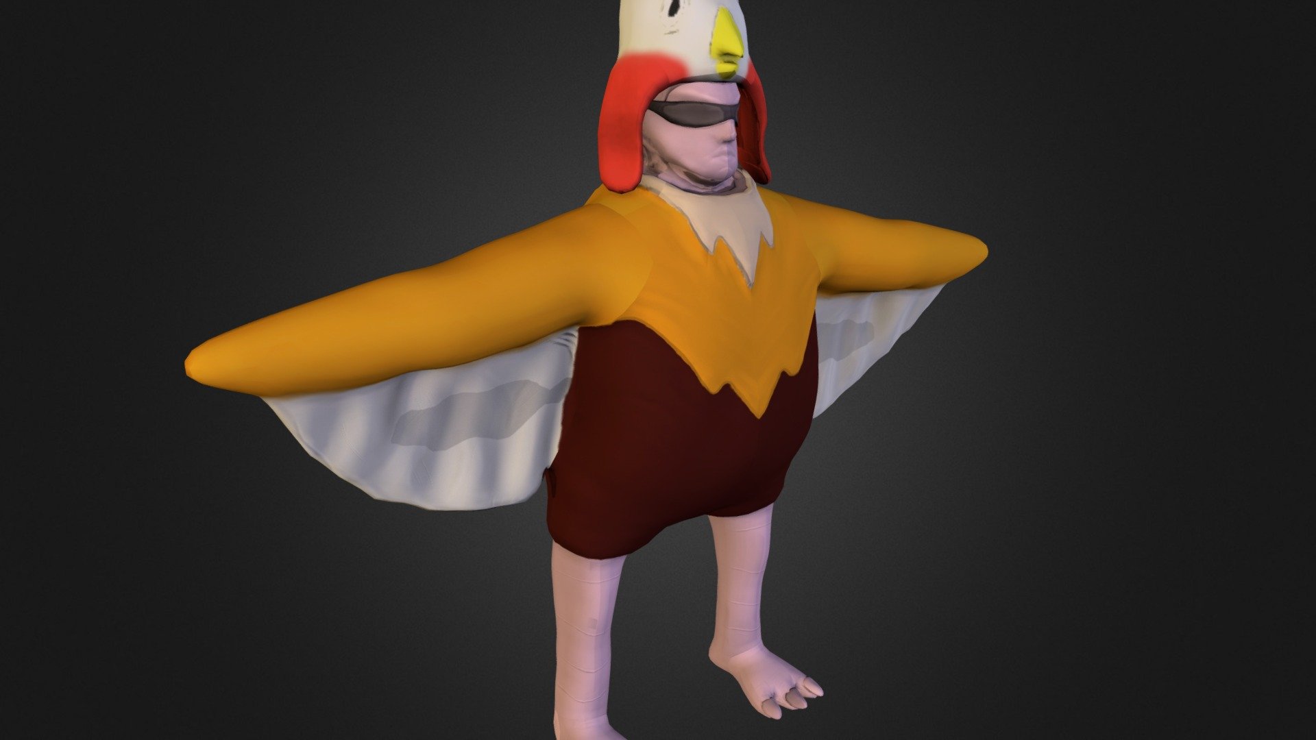 Birdman Low Poly - 3D model by AndyBowerfield [6b5099a] - Sketchfab
