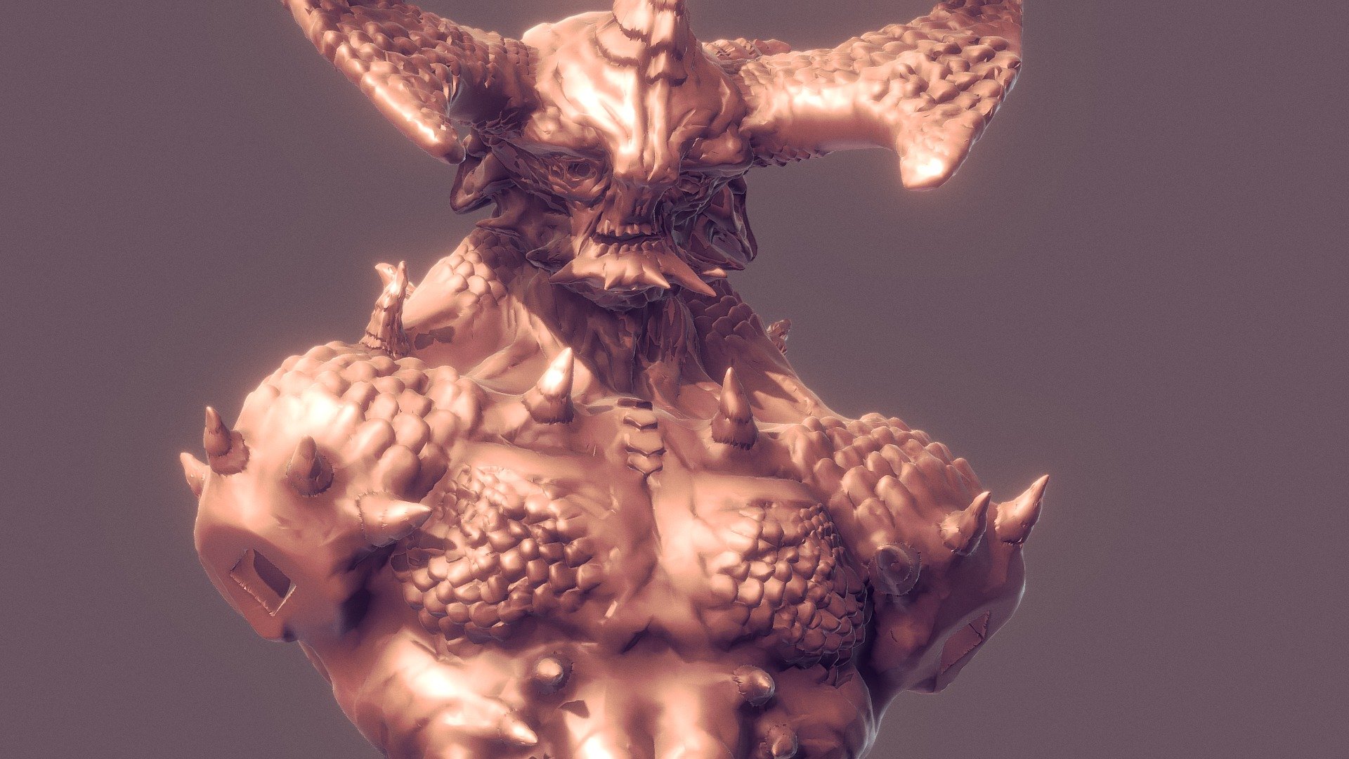 Creature monster bust - Download Free 3D model by Manun (@crazymanuel ...