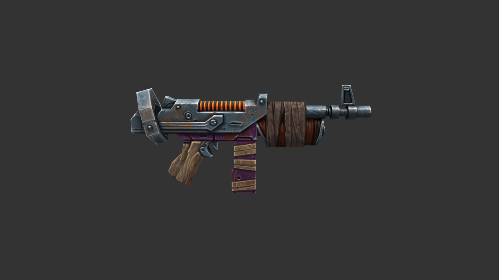 Automatic Gun 08 - 3D model by CC (@ccsf) [6b55785] - Sketchfab
