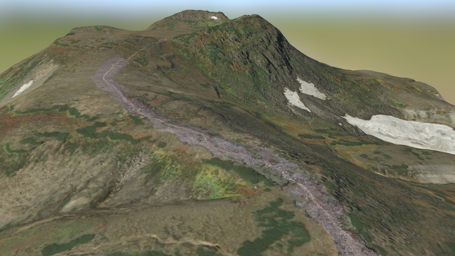 Top of Mt.Hakuun-dake 1 "Hakuun junction" - Download Free 3D model by ...