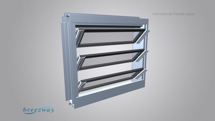 IGLU System with Powerlouvre - 3D model by Breezway Louvre Windows ...
