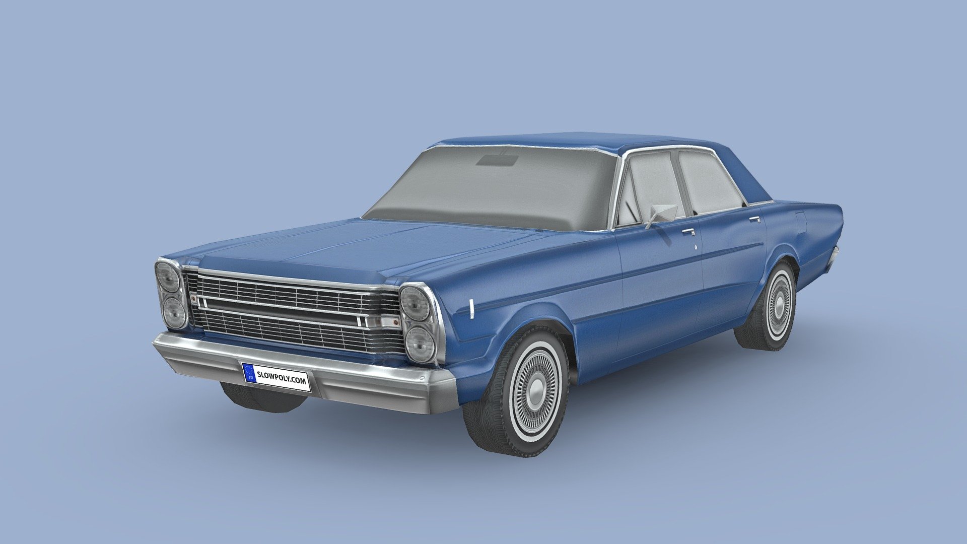 Ford Galaxie Sedan1966 - Buy Royalty Free 3D model by slowpoly [6b59e90 ...