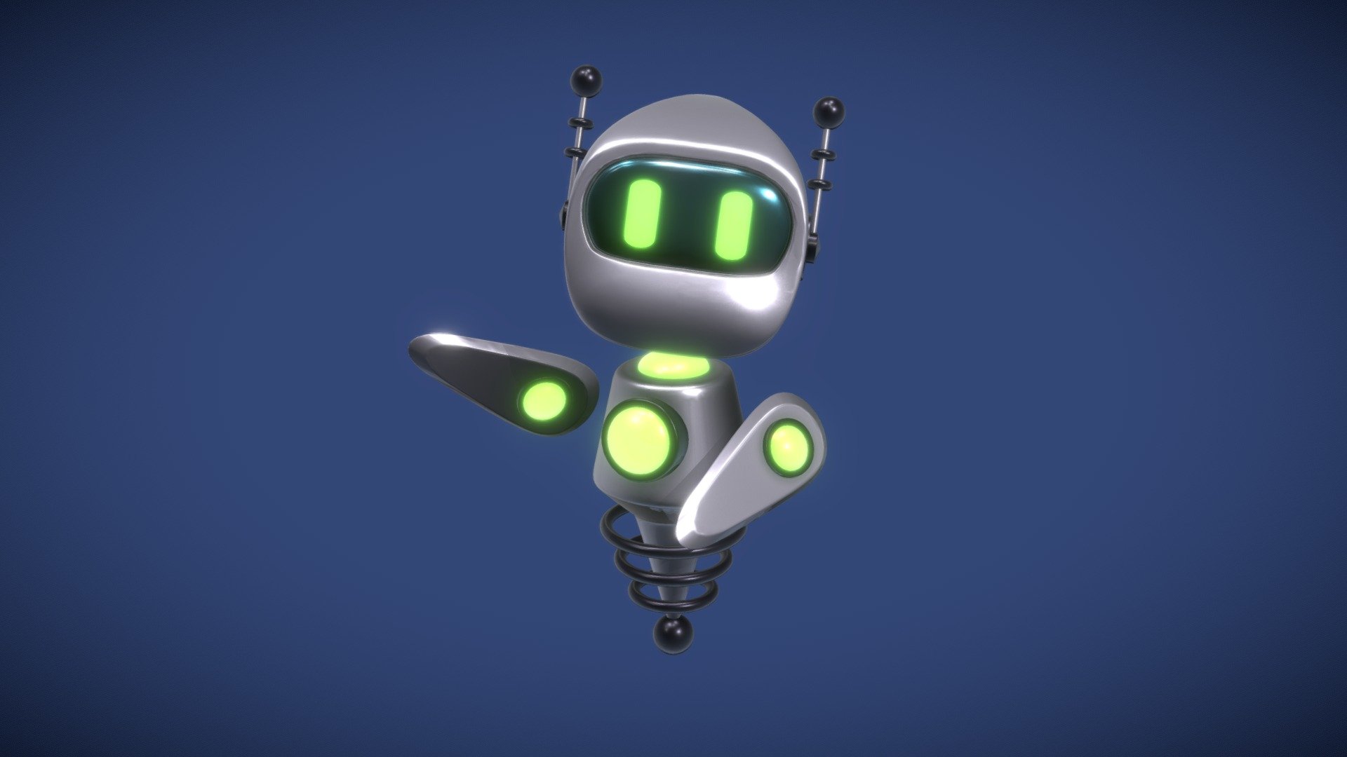 Poddy M1 - Stylized Floating Robot - Posed - Download Free 3D model by ...