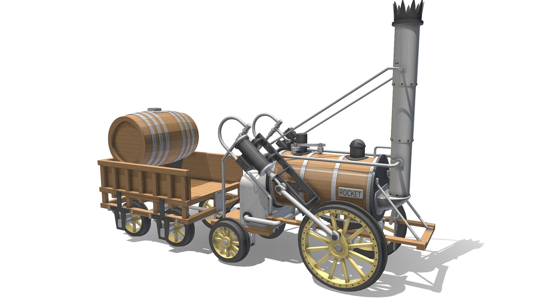 STEPHENSONS+ROCKET - 3D model by ediest [6b5dd63] - Sketchfab