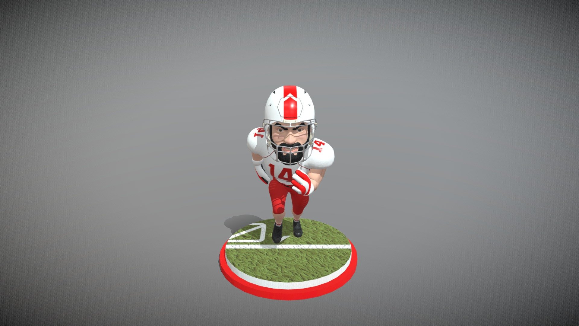 Miniature Football Player - Download Free 3D model by Hiago Tadeu ...