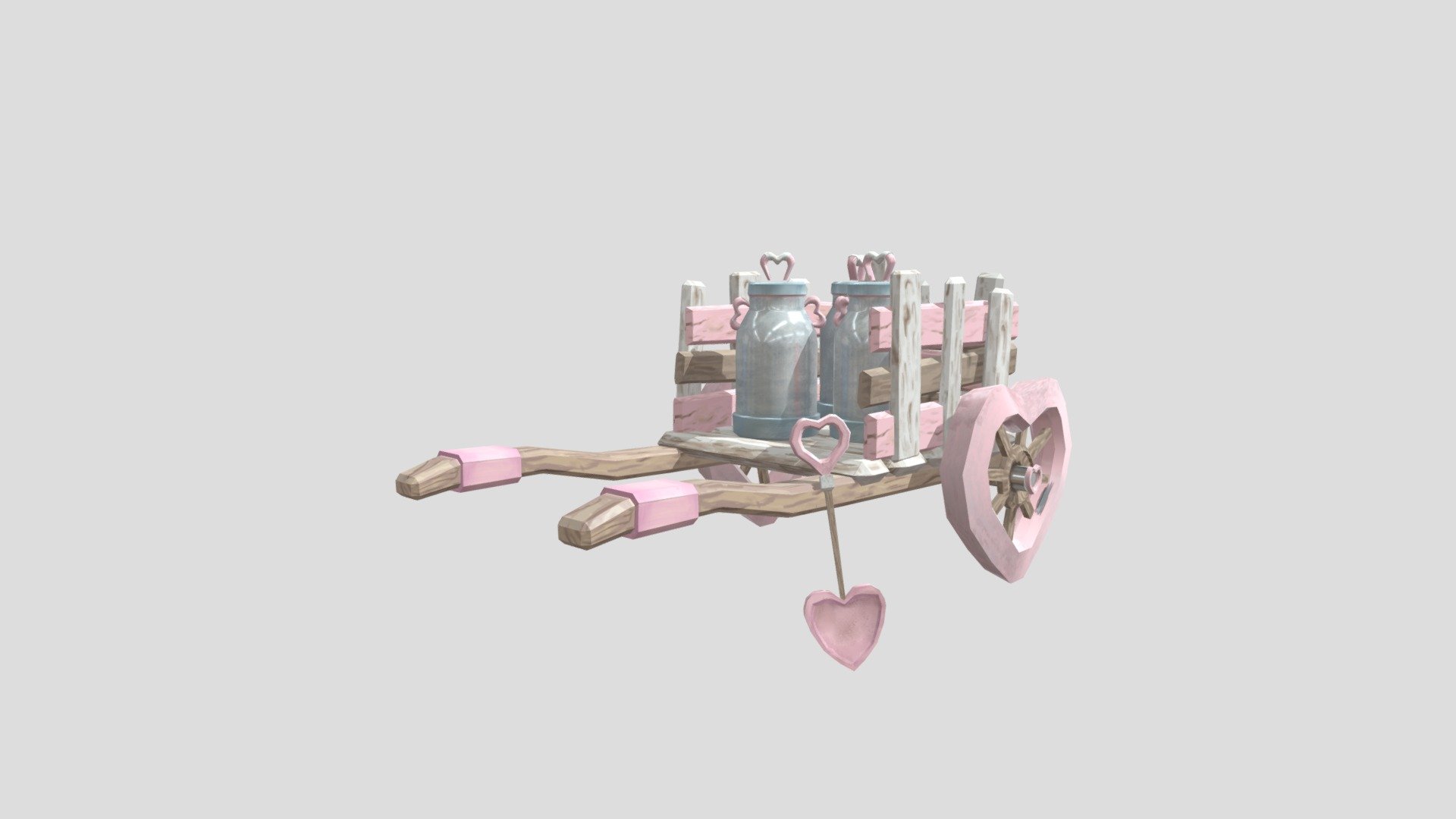 [Student Work] Heart Cart (Low Poly) - 3D model by Marie-Alice_BLIND ...