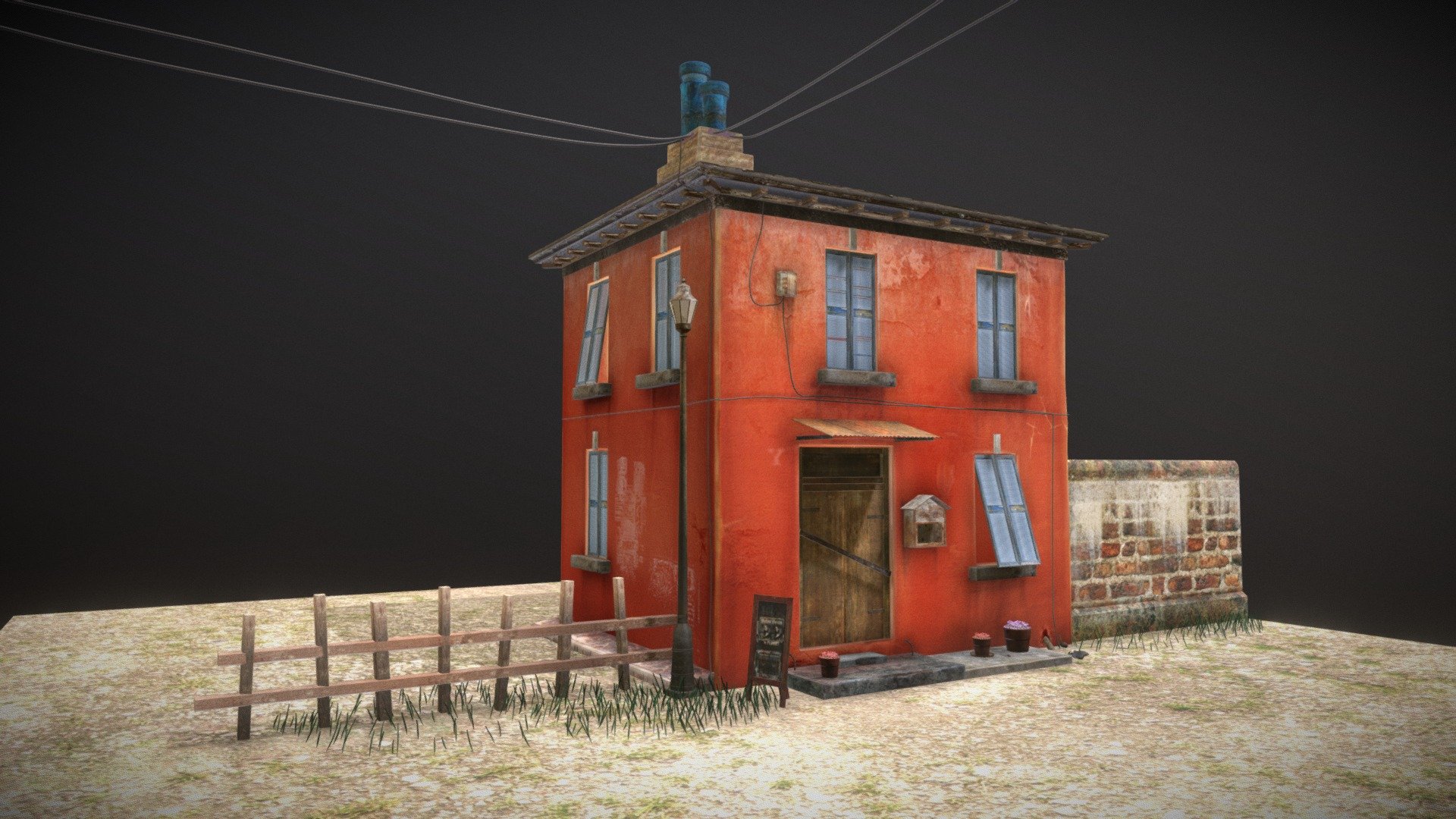 Old House - Download Free 3D model by xinyao [6b69d01] - Sketchfab