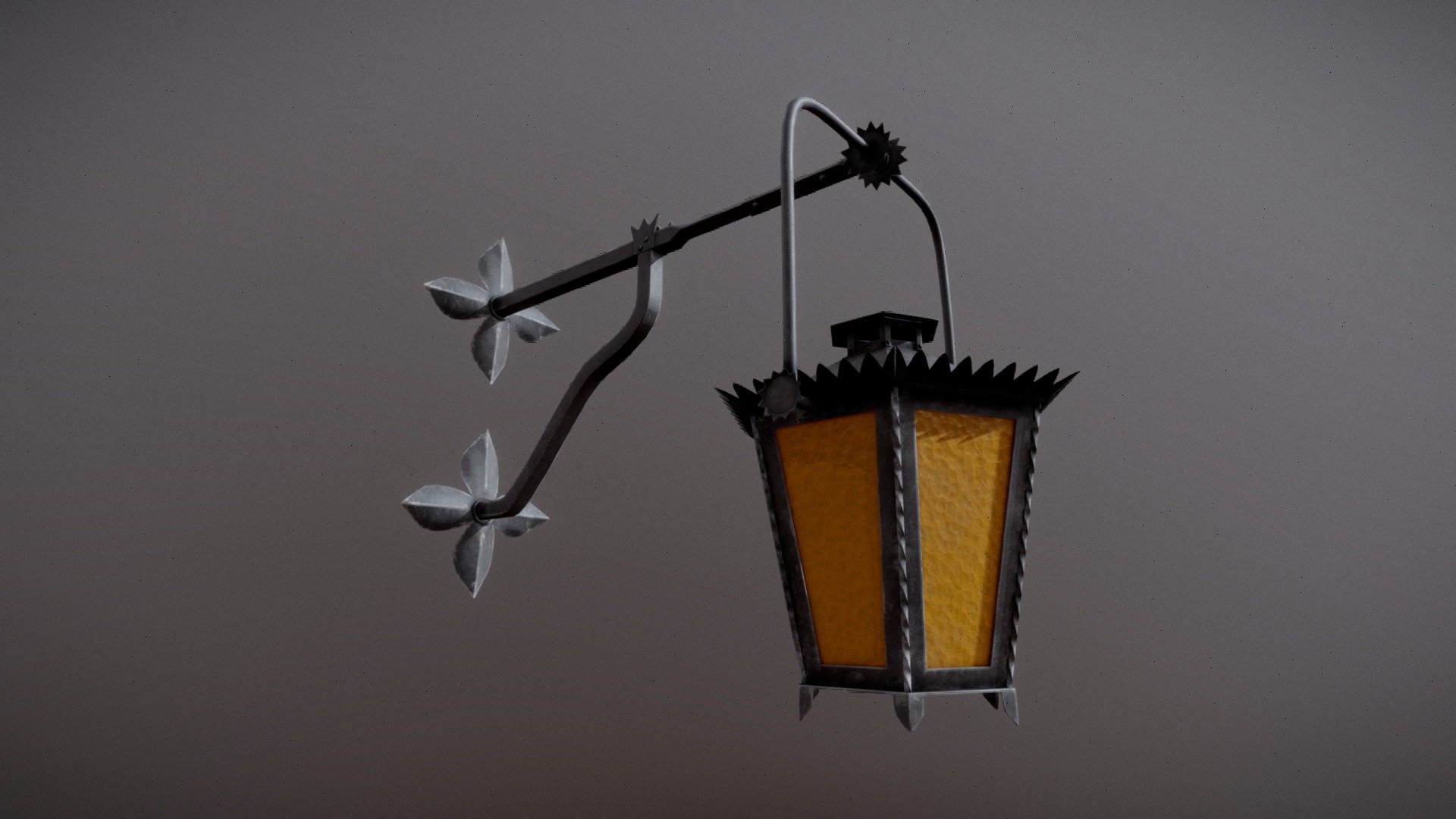 Medieval Wall Lantern - Buy Royalty Free 3D model by ChickenHatMan ...